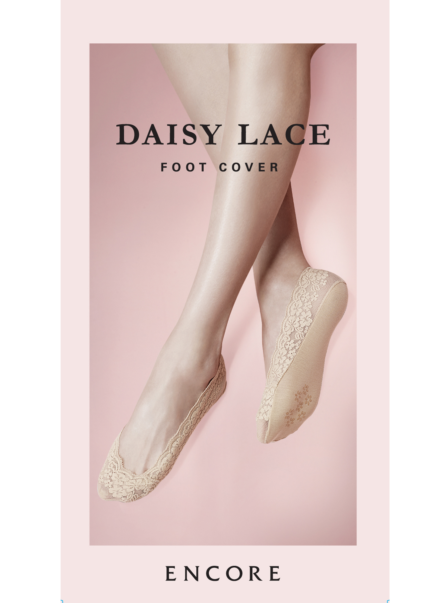 Encore Daisy Lace Foot Cover Hosiery 2017 | Pantyhose Library